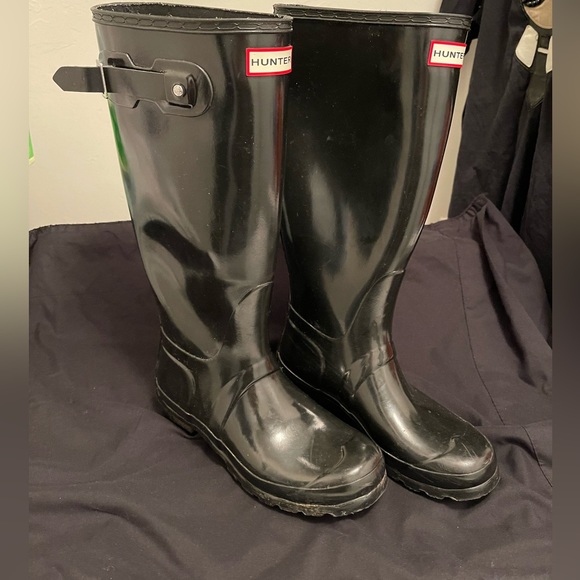 Hunter | Shoes | Hunter Black Rain Boots | Poshmark